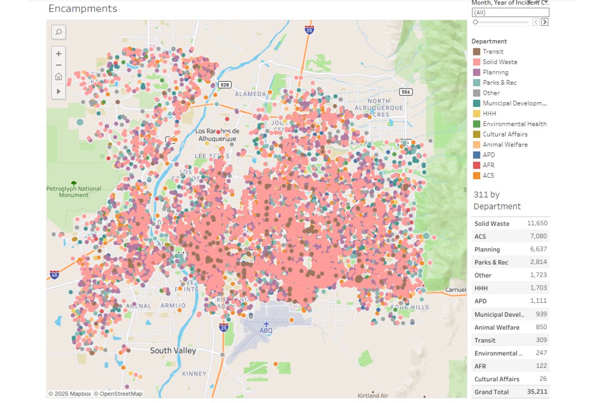 What happened to Albuquerque’s homeless encampment tracker? - City Desk ABQ