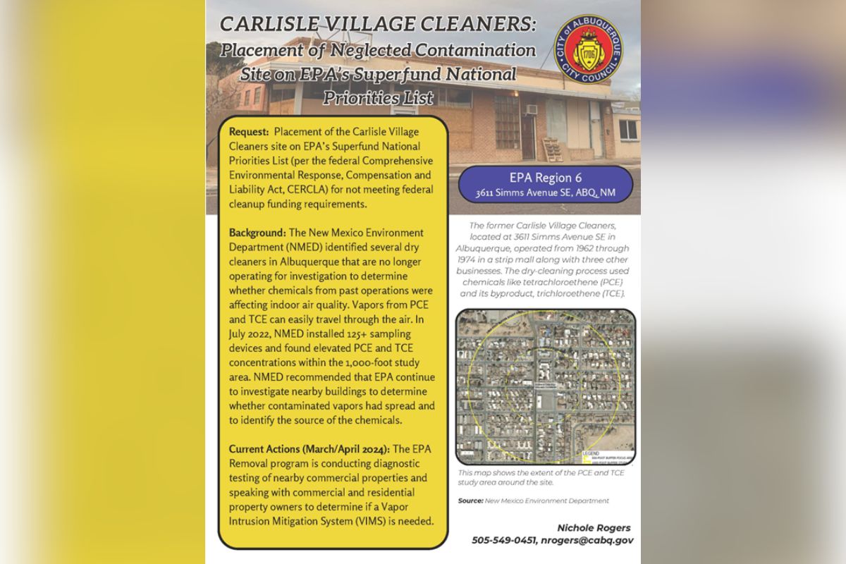 Carlisle Village Cleaners contaminant cleanup project receives millions ...